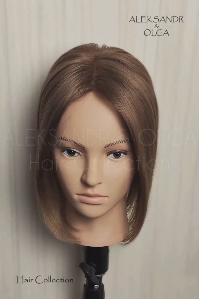 Теменная НАКЛАДКА - на моно (с имитацией кожи головы) - В НАЛИЧИИ (арт. ТНср - 052) #постиж