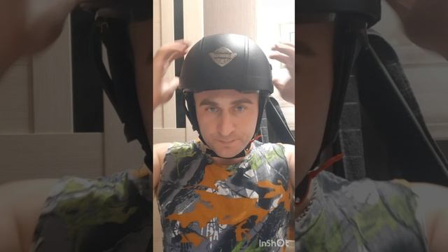 Обзор покупок.Мотошлем(горшок) для электровелосипеда.Серия5.mp4