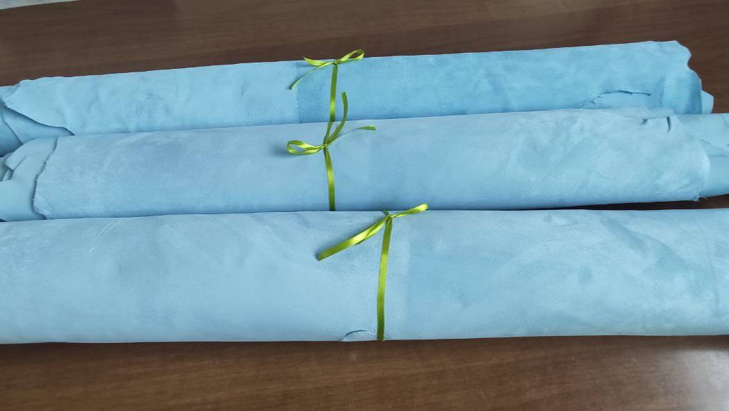 Коробка № АТ042   Наппа МРС голубая