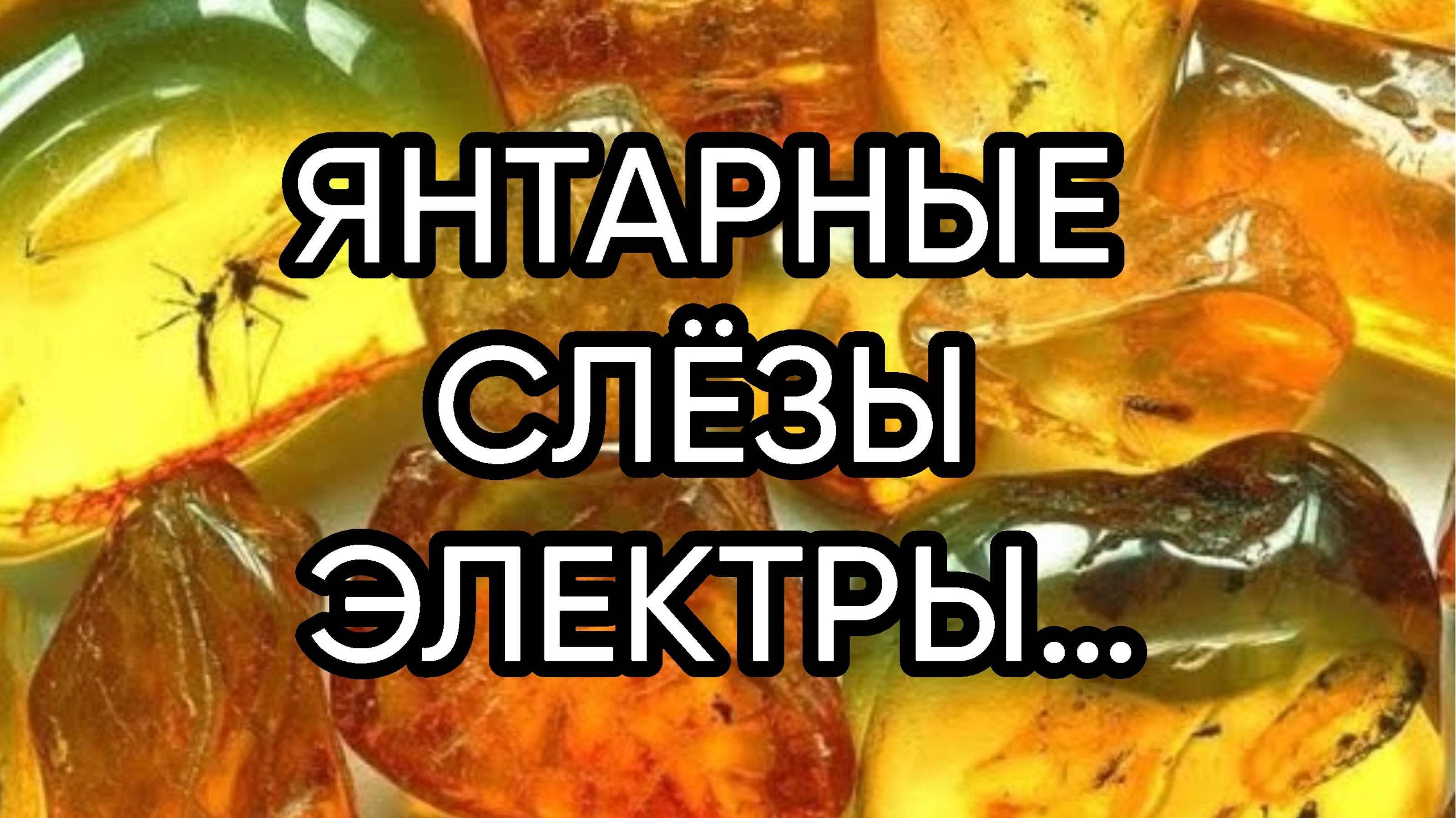 ЯНТАРНЫЕ СЛЁЗЫ ЭЛЕКТРЫ…ДЛЯ ВСЕХ…