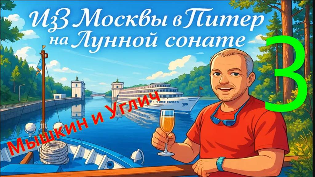 Путешествие из Москвы в Питер на комфортабельном судне "ЛУННАЯ СОНАТА". Часть 3 - Мышкин-Углич