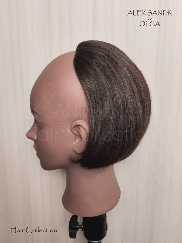 Лёгкий ШИНЬОН - накладка, с невидимым краем - В НАЛИЧИИ (арт. НШрк - 069) #изделияизволос #постиж