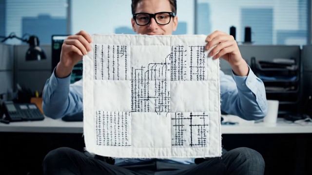 Если ваш сын-программист  увлекся лоскутным шитьем...