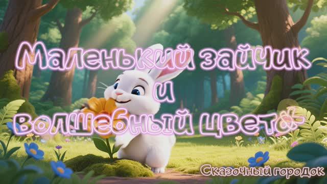 Добрый мультик про маленького зайчика и волшебный цветок | Мультик для детей 🐇