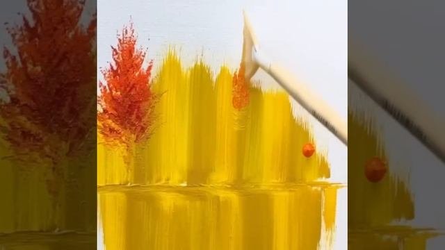 Рисуем осенний лес