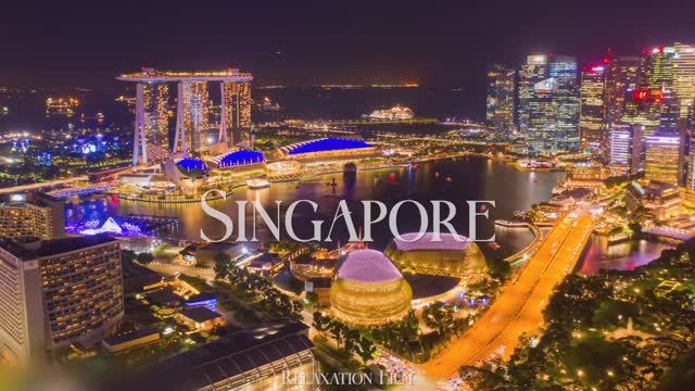 Сингапур фильм-релаксация в формате 4K • Скрытые жемчужины города с успокаивающей музыкой
