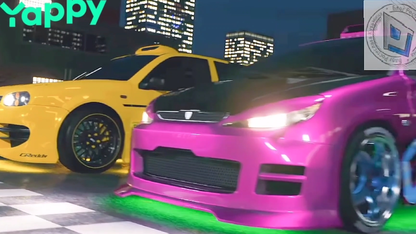 Витëк поспорил с таксистами, что выиграет драг гонку (Drag) на локации поездов в NFS U2 с Саньком.