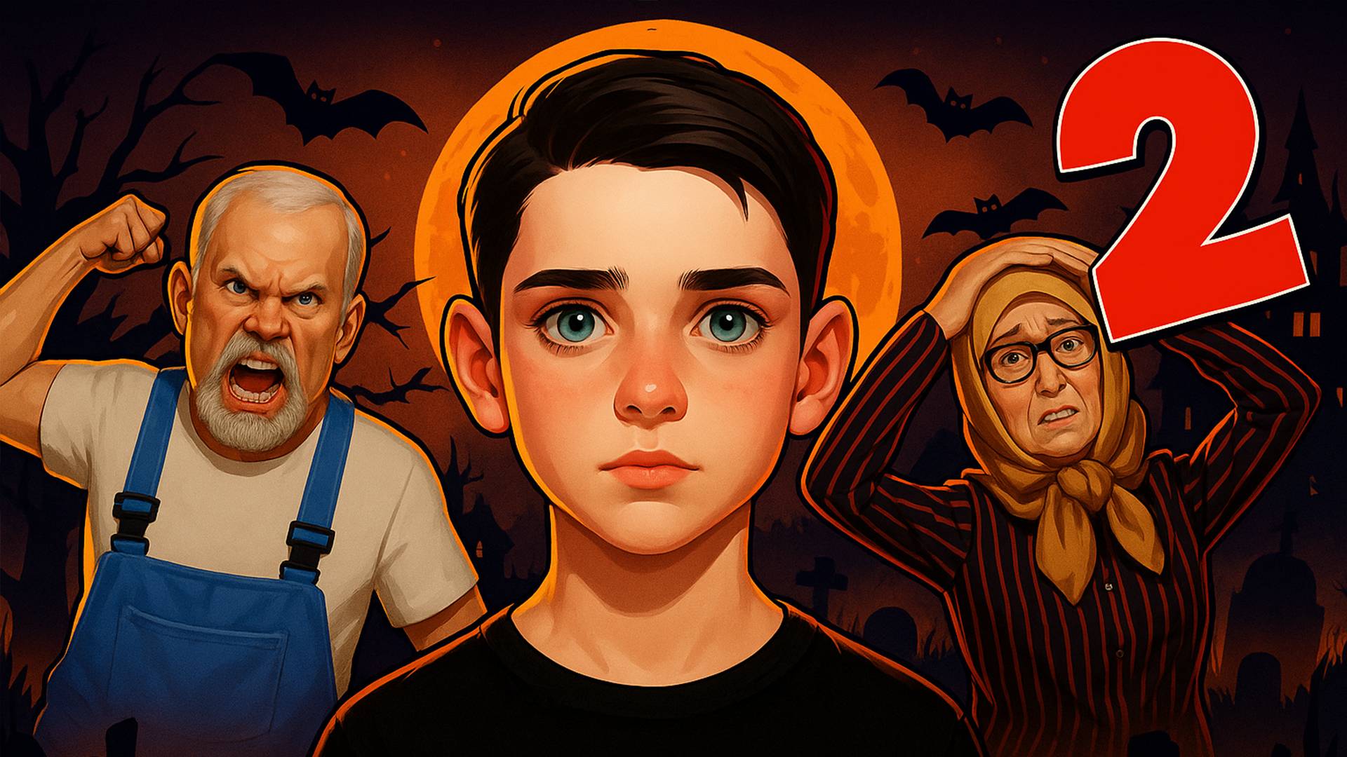 Побег Пацана из Деревни: Хэллоуин Трейлер (Schoolboy Escape 2 Village)