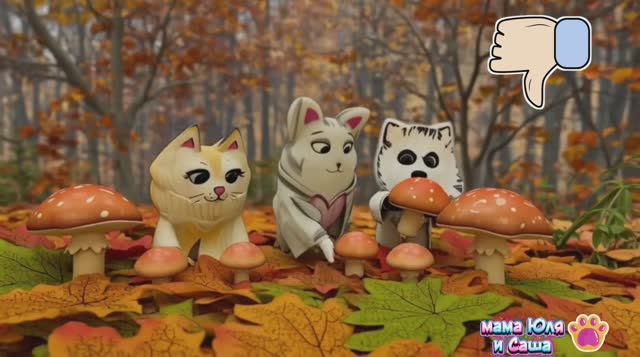 Бумажные пушистики и новый лесной друг