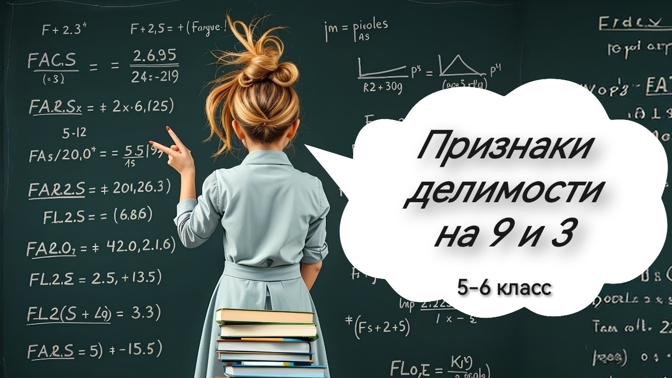 Признаки делимости на 9 и 3. 5 класс. 6 класс