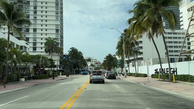 Майами 4K - Живописный драйв - Золотой залив во Флориде - США