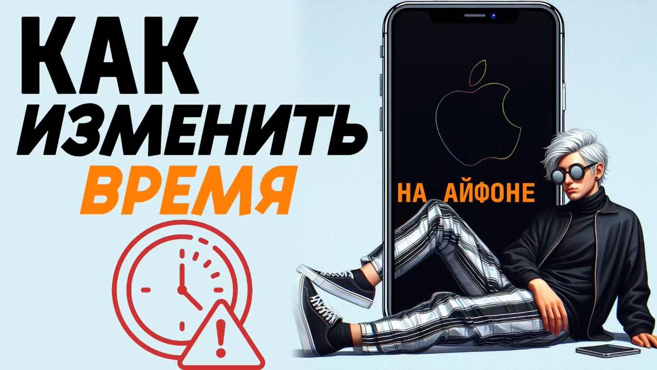 Как изменить время на айфоне?
