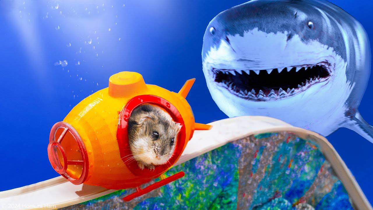 🐹Хомяк на Подводных Американских горках с Бассейном🔥