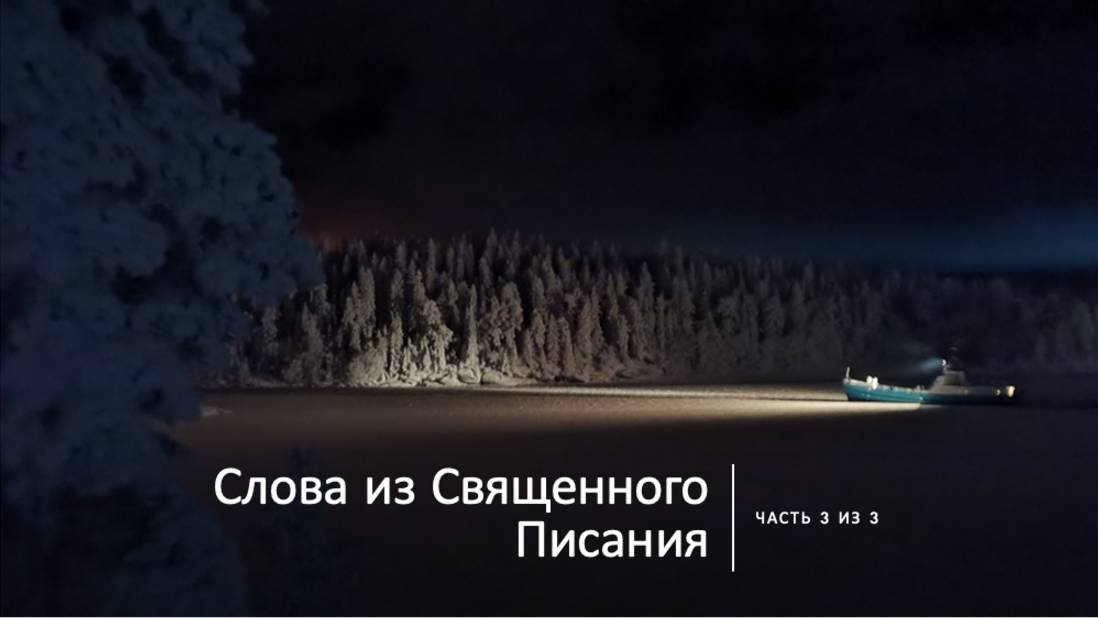 Глава 1. СЛОВА ИЗ СВЯЩЕННОГО ПИСАНИЯ (3 из 3)