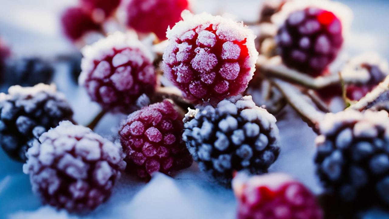 СП "Носки из одной расцветки." Октябрь. "Ягоды в снегу"