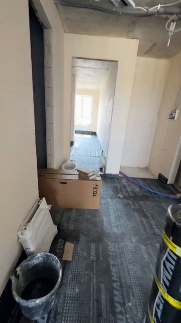 Ремонт квартиры в ЖК Переделкино Ближнее: Звукоизоляция пола под стяжку и подготовка к отоплению