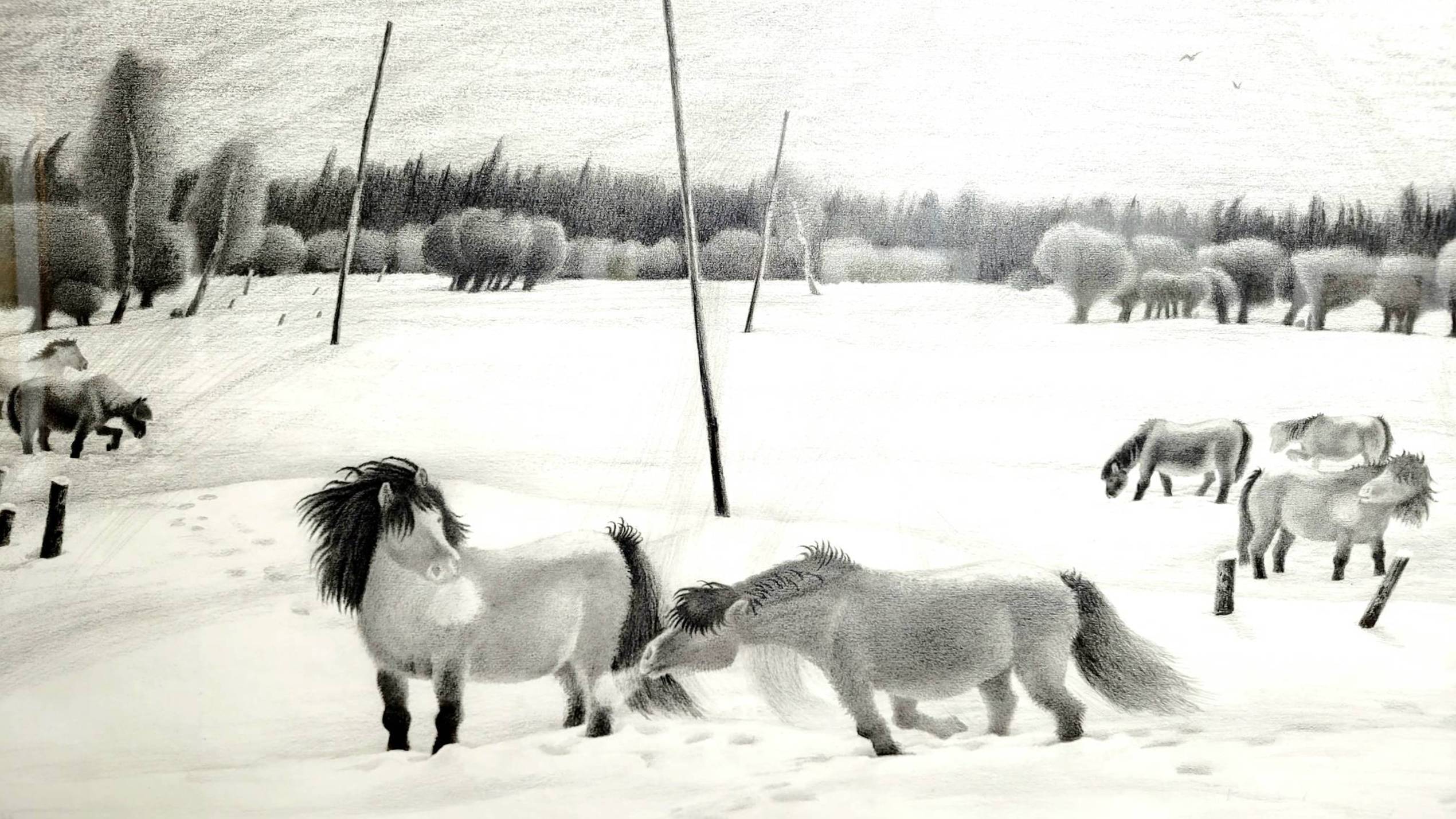 Открытие выставки "Ийэ Сир": к 70-летию графика Алексея Евстафьева