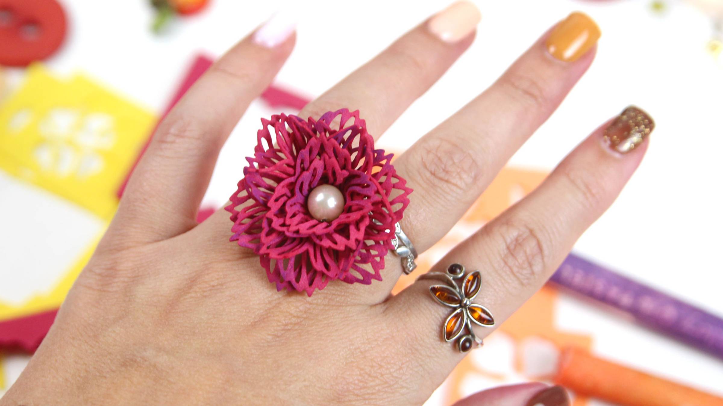 Как я делаю АЖУРНЫЙ ЦВЕТОК из фоамирана 🌸 Декор для осенней заколки (Часть 3). Foamiran flower