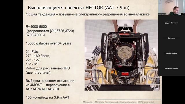 Методы панорамной спектроскопии. САО РАН 2025. Лекция 6.