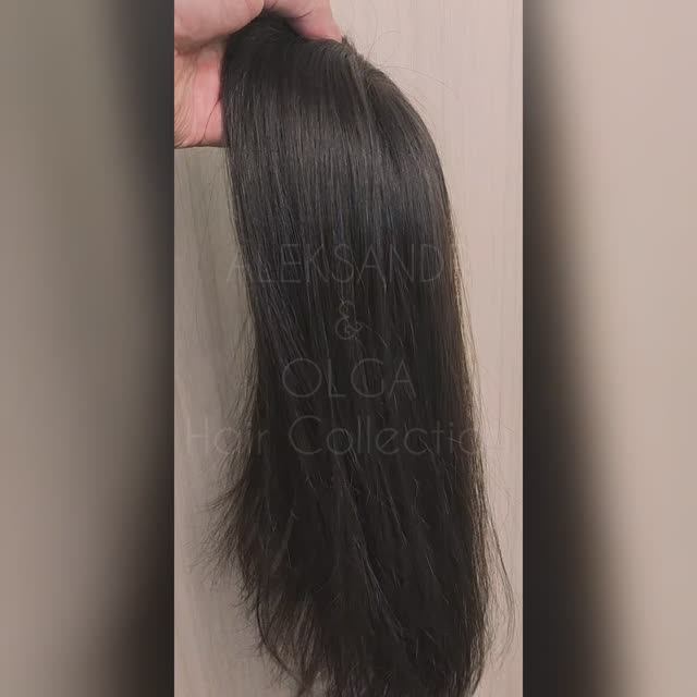 Теменная НАКЛАДКА - трессовая, с макушкой #натуральнаянакладка #накладканаголову #изделияизволос