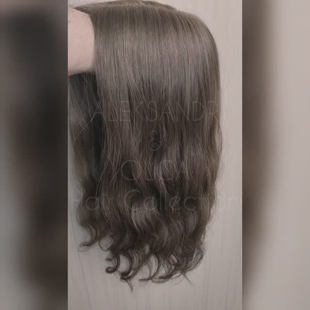 НАКЛАДКА на Пробор - на шёлке (с имитацией кожи головы) #натуральнаянакладка #изделияизволос