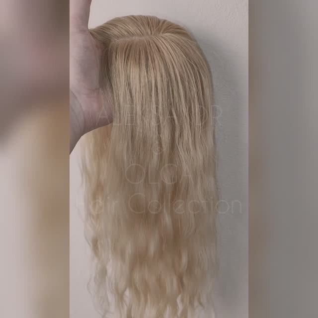 ПОЛУ-ПАРИК - на шёлке, система волос (с имитацией кожи головы) #полупарик #натуральнаянакладка