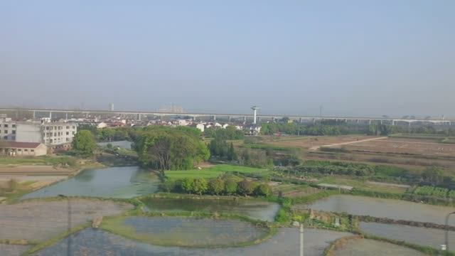 Вид на Китай из электрички Yiwu - Jinhua | Провинция Zhejiang