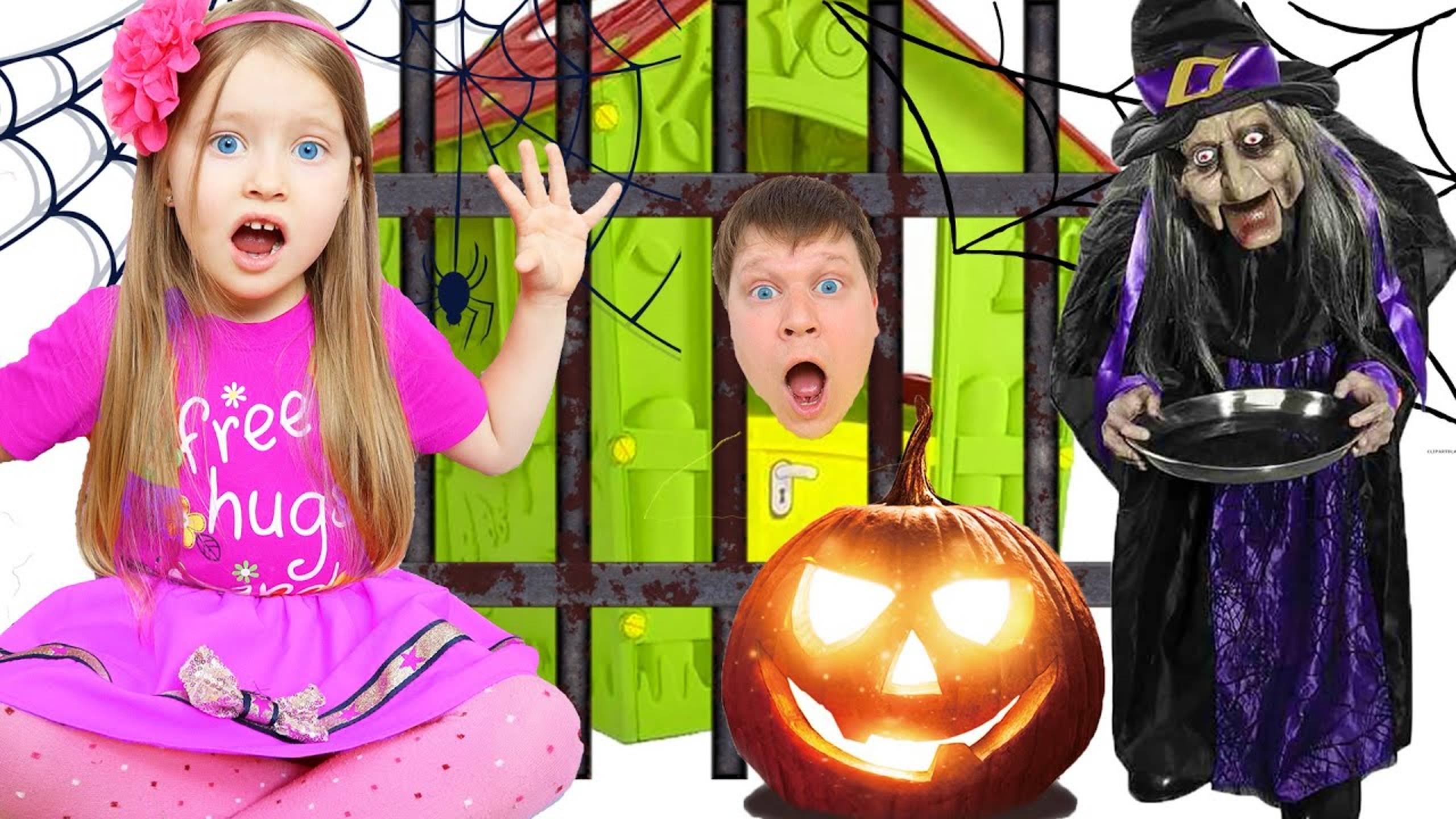 Милана с папой - загадочная история на Хэллоуин. Сборник видео для детей