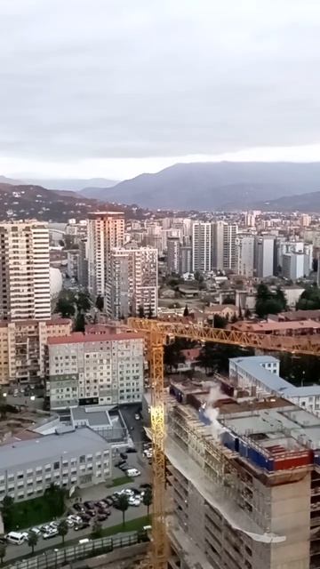 Закат над Батуми, вид с 30-го этажа. Мир Универсологии