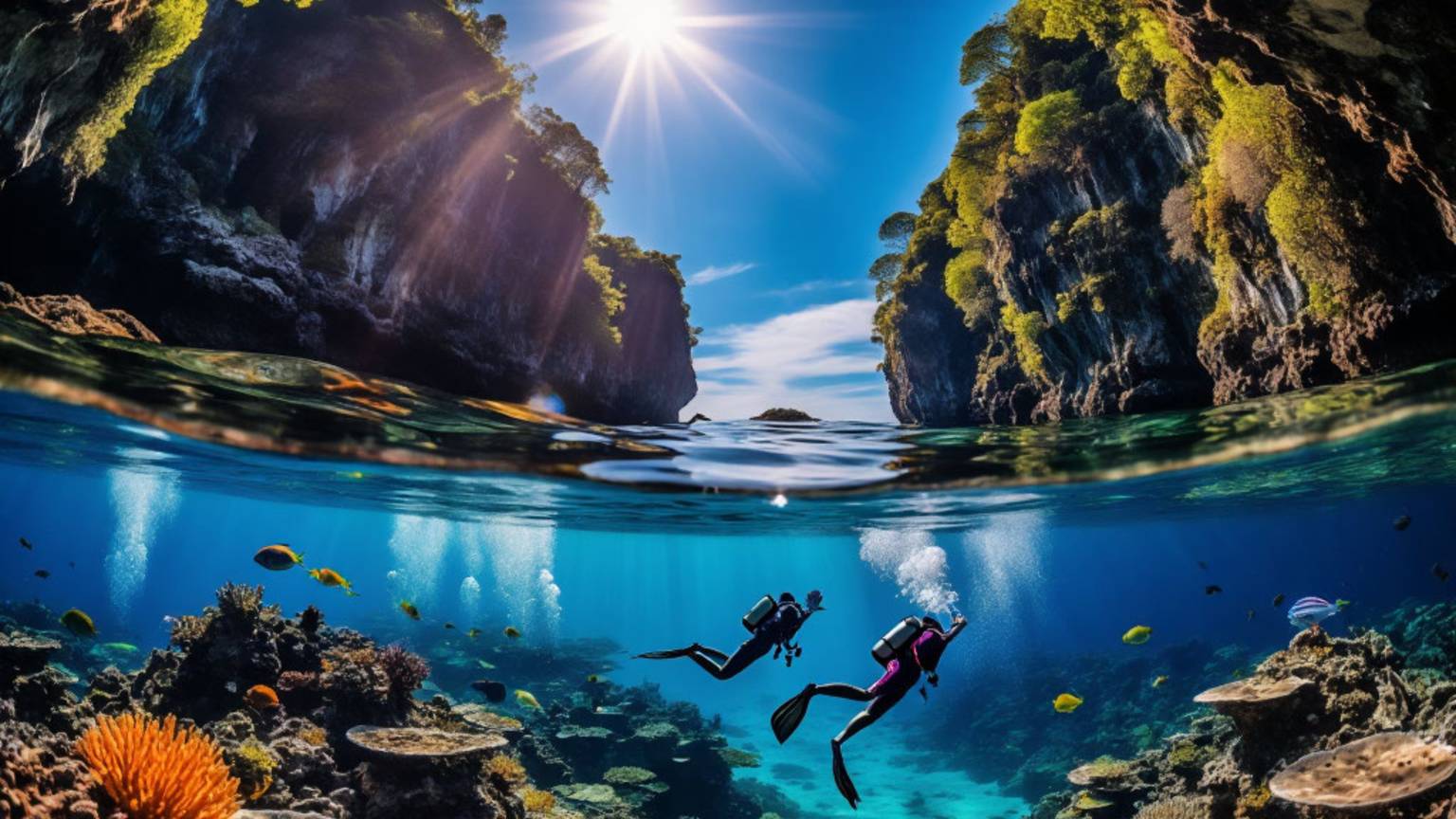 Коралловый риф, дайвинг на Пхи-Пхи, дайвинг в Таиланде, 2024