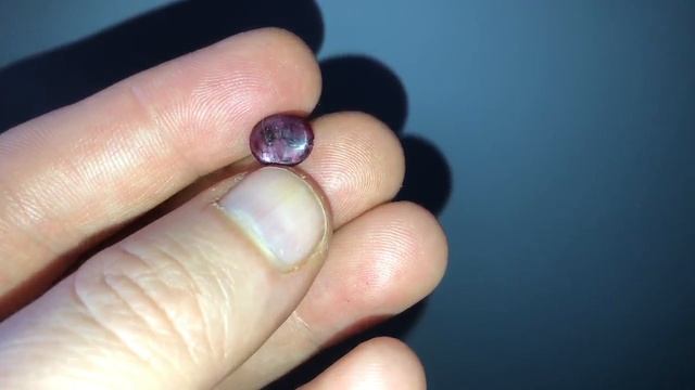 Рубин звёздчатый, красновато-  розовый 4,19кт №490