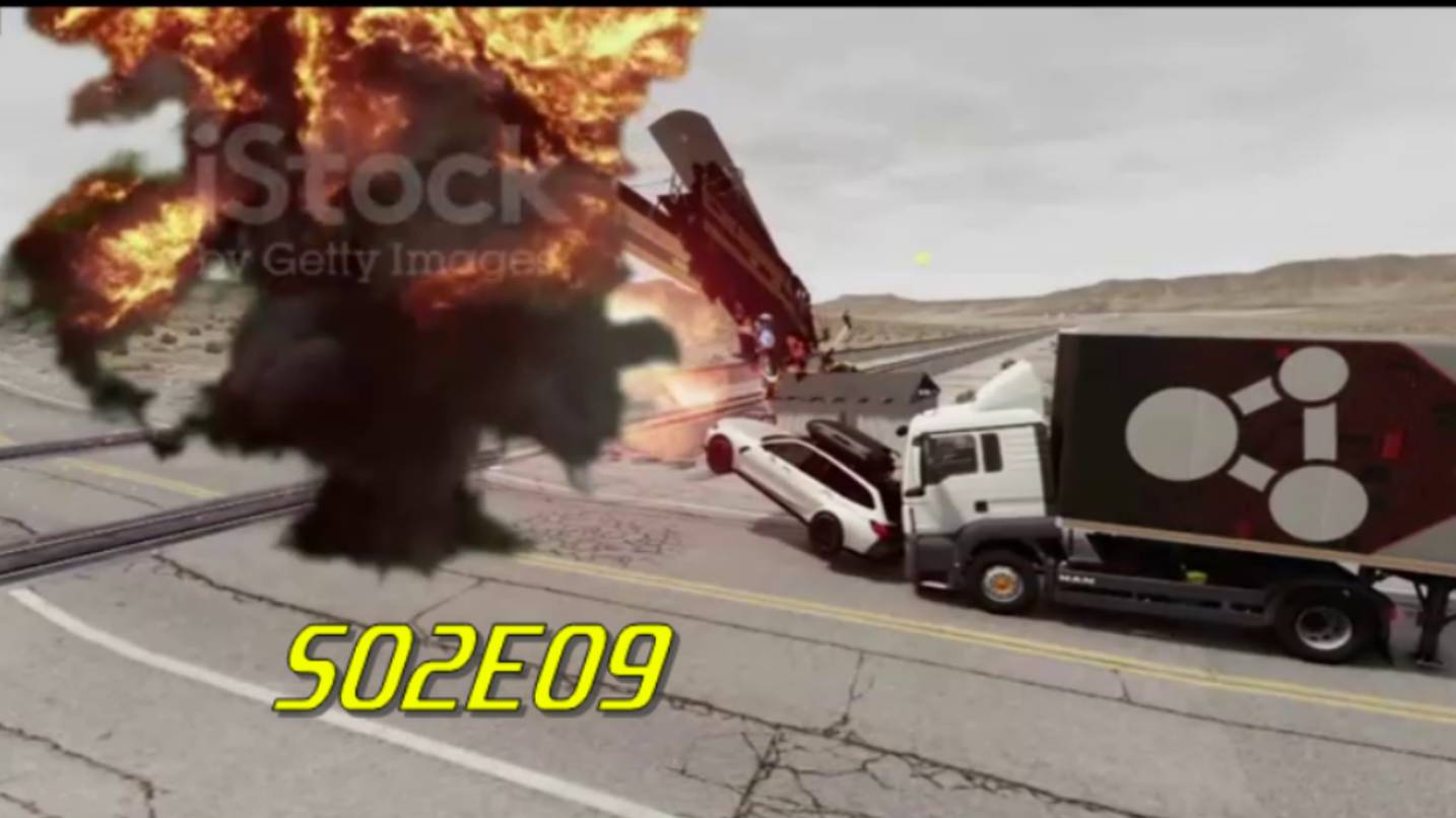 Фильм в BeamNG.drive. Погоня за бандой Тройнов 2 часть (+ звуковые эффекты) SO2EO8 2 сезон 9 серия