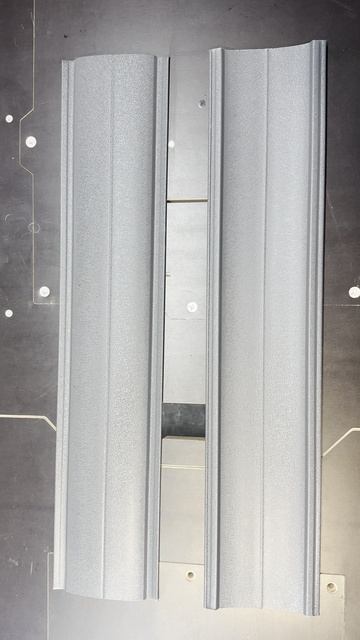 Металлический штакетник Полукруглый RAL 7024 Матовое покрытие текстурированное