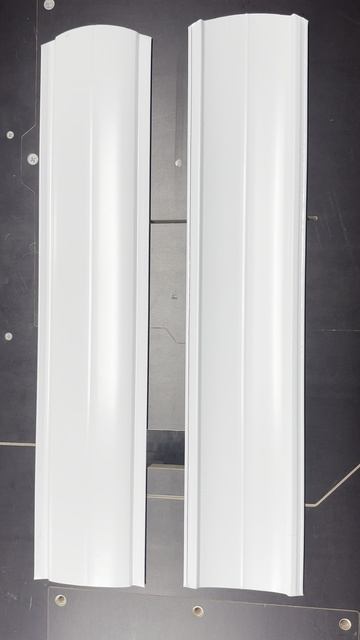 Металлический штакетник Полукруглый RAL 9003 Глянцевое покрытие