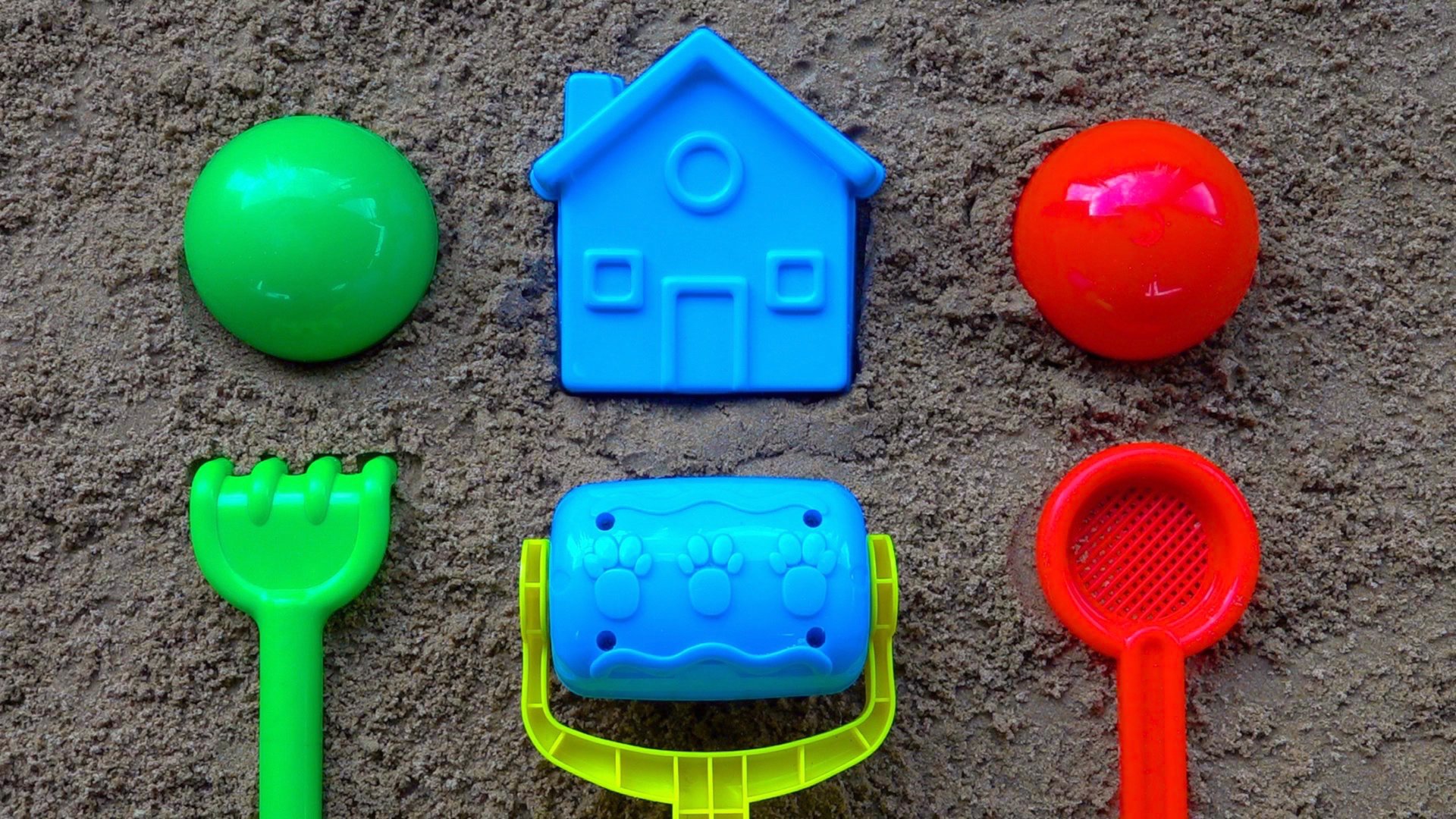 Учим Названия Цветов с Разноцветными Шариками и Домиком | Игрушечные Детские Инструменты | Песенки