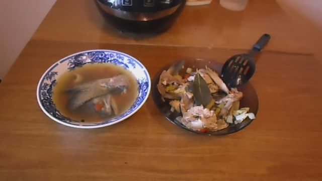 приготовил  отличный рыбный суп  в мультиварке