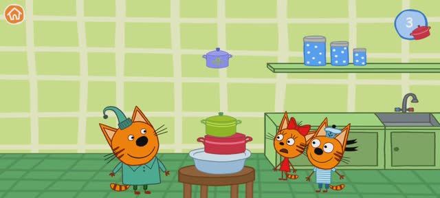 Три Кота Мультфильм Кухня