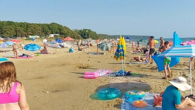 Автокемпинг Радужный, обзор пляжа сегодня. Сентябрь. Новомихайловский. Краснодарский край.