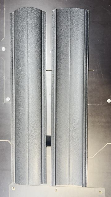 Металлический штакетник Полукруглый RAL 9005 Матовое текстурированное покрытие