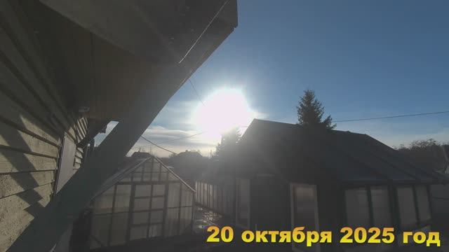 7 соток. На даче так тепло, солнечно, тихо, что не хочется уезжать. Хроника 20 октября 2025 год