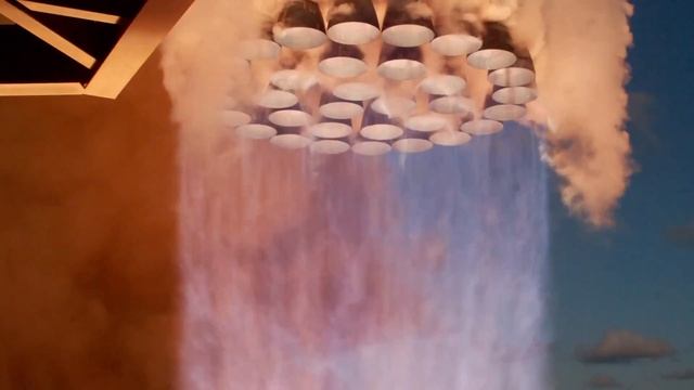 Замедленная съёмка взлёта Starship Super Heavy во время миссии Flight 11