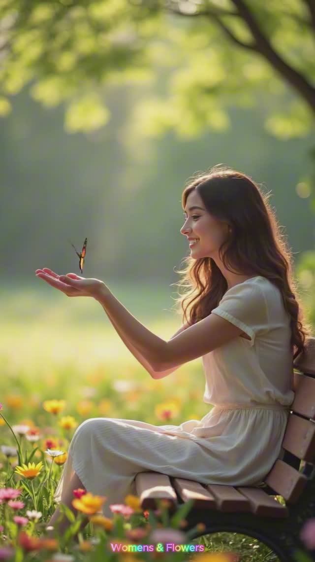 Women and Flowers (Realistic AI video) Short