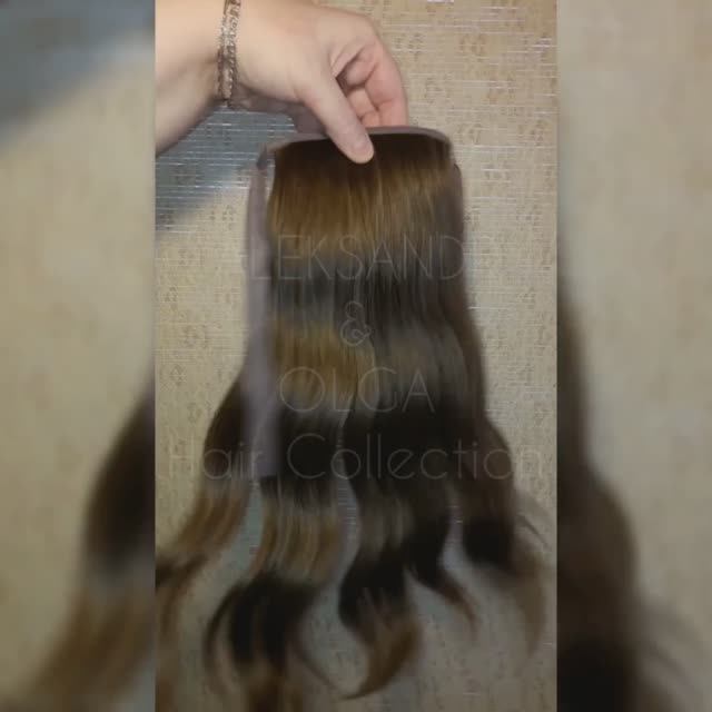 Объёмный ХВОСТ на ленте #накладнойхвост #натуральныйхвост #изделияизволос