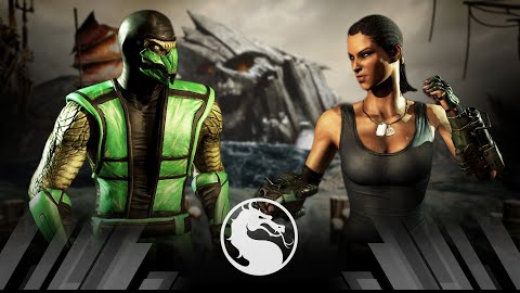 Мортал Комбат Джекки Бригс vs Рептилии