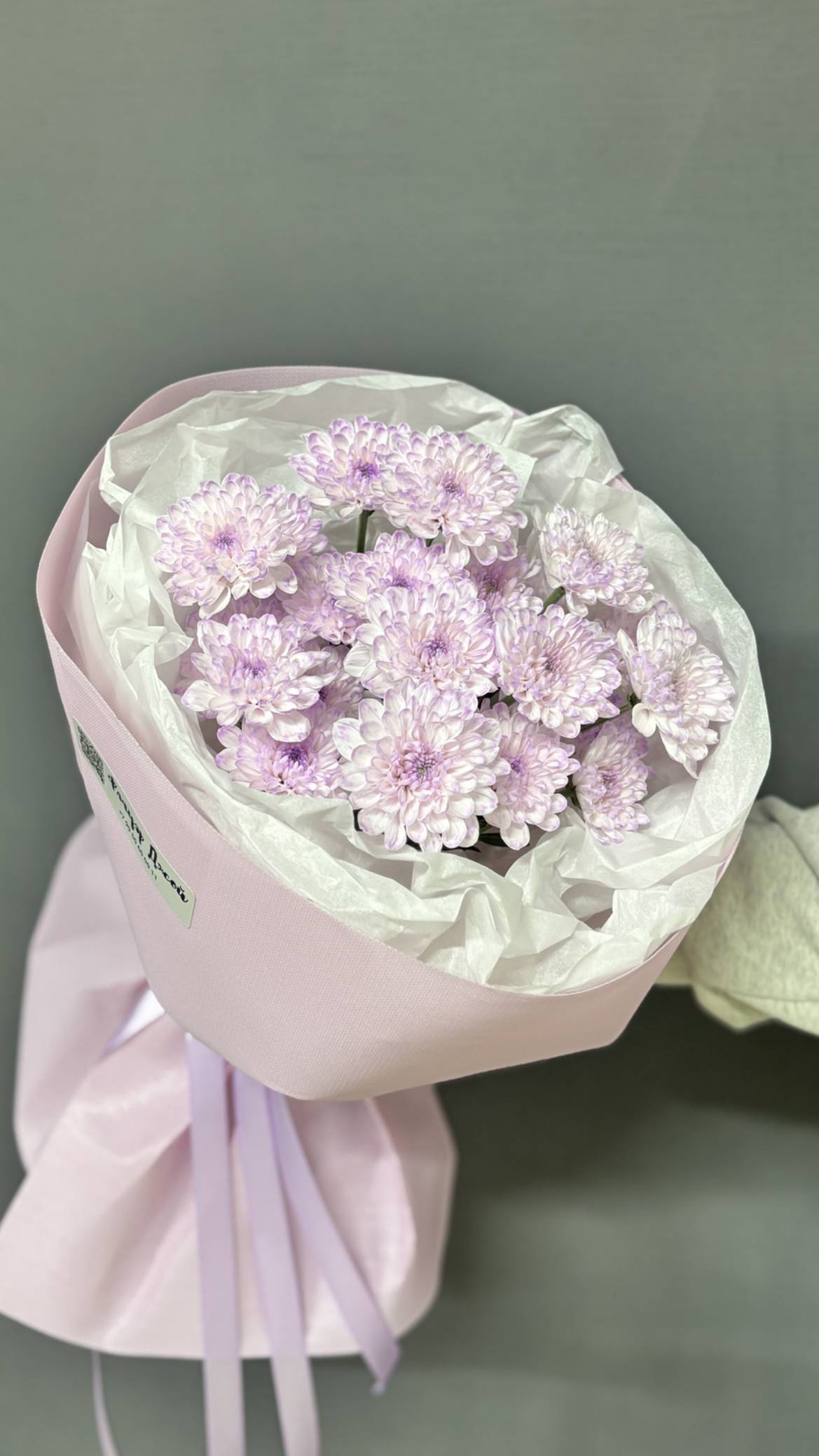 Монобукет из хризантем / арт. 3517