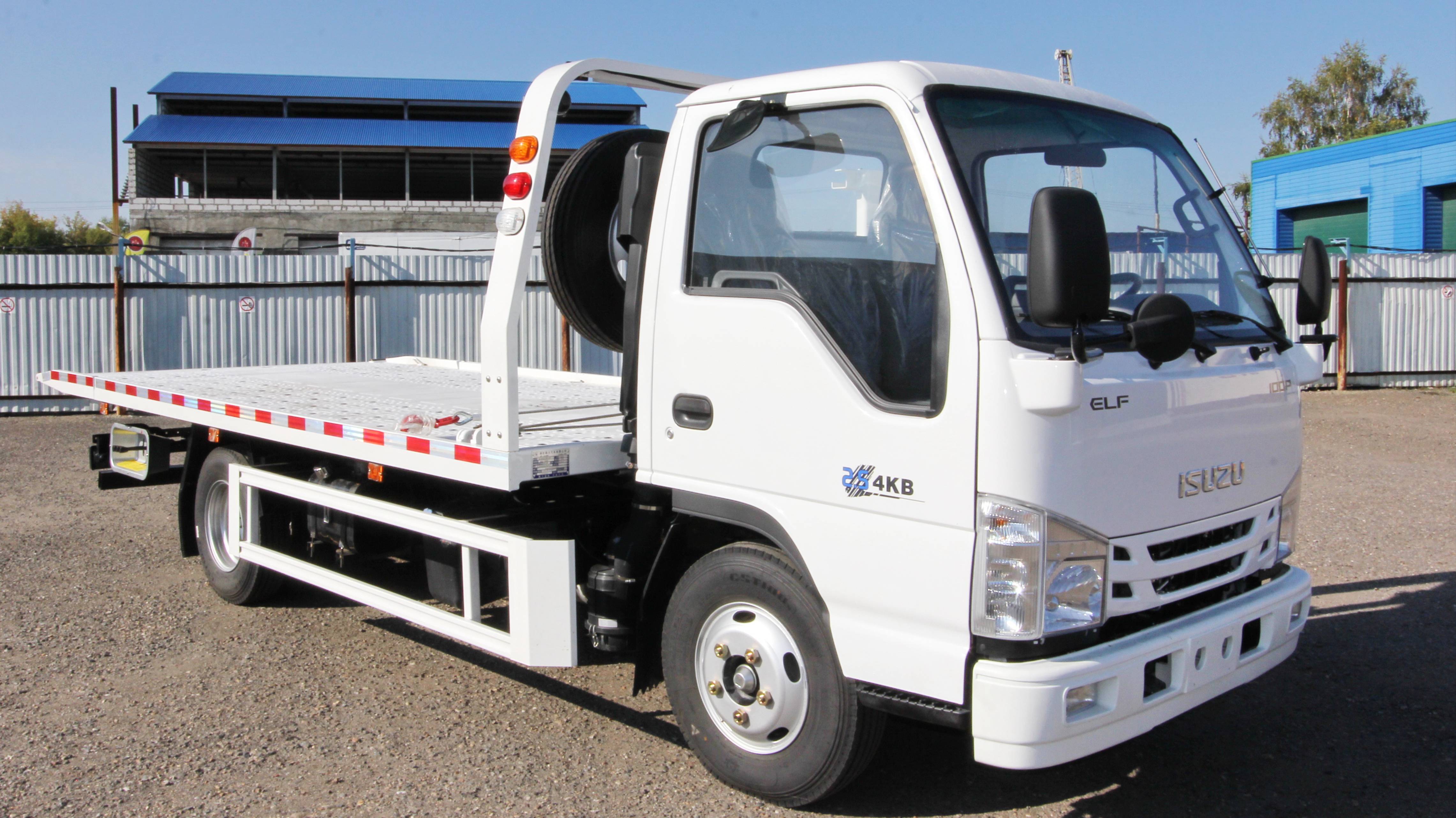 Тест работы эвакуатора Исузу категории В