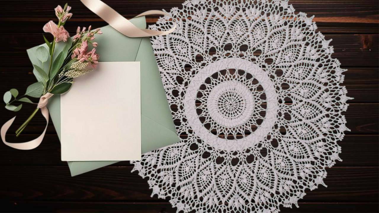 Рельефная салфетка "Мишель". Часть 2