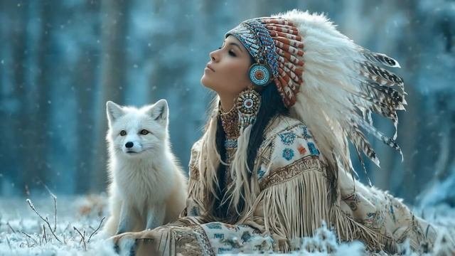 Ледяные ветра - Исцеляющая Индейская музыка фоновая музыка для отдыха и расслабления