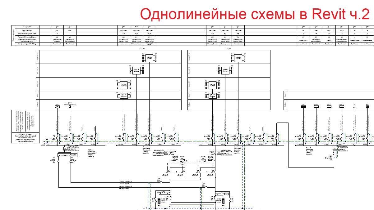 Однолинейные схемы в Revit ч.2