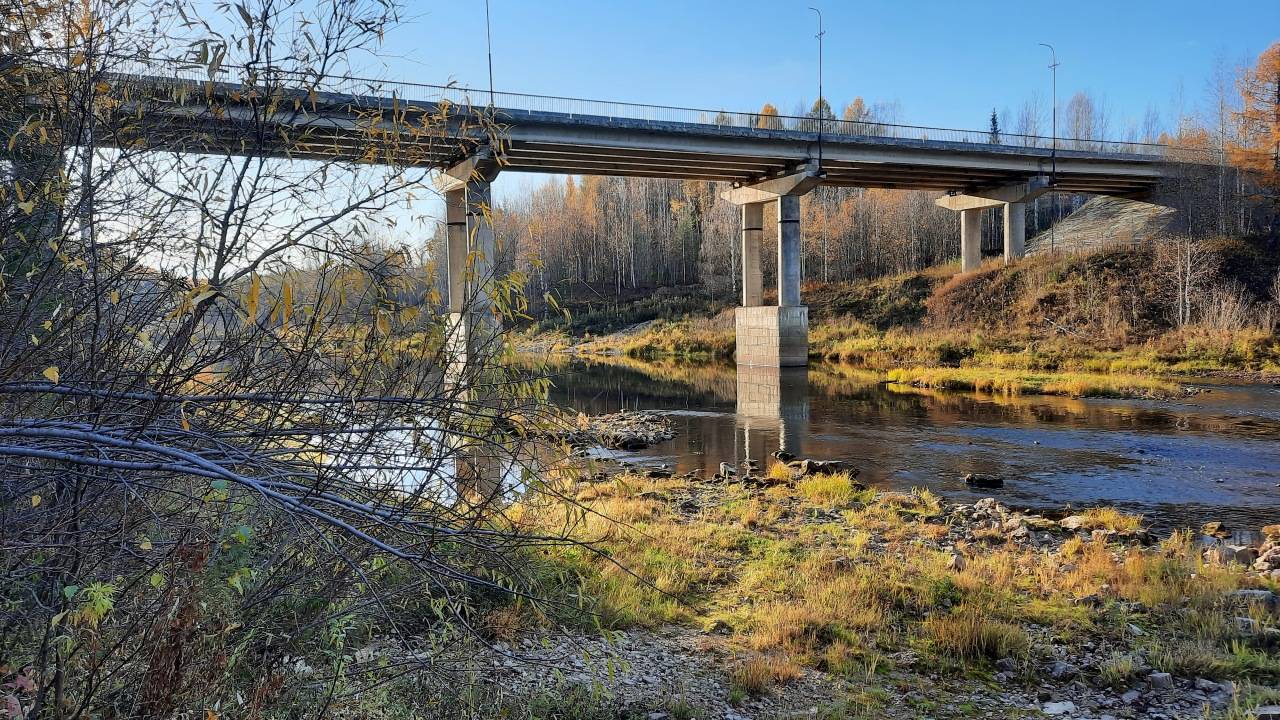 Река Седью возле дачного поселка Изъюр. Республика Коми.